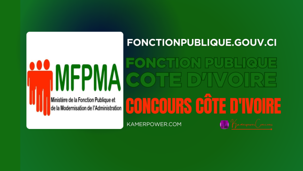 Concours recrutement ci fonction publique 2026-2027 MFPMA Côte d'Ivoire