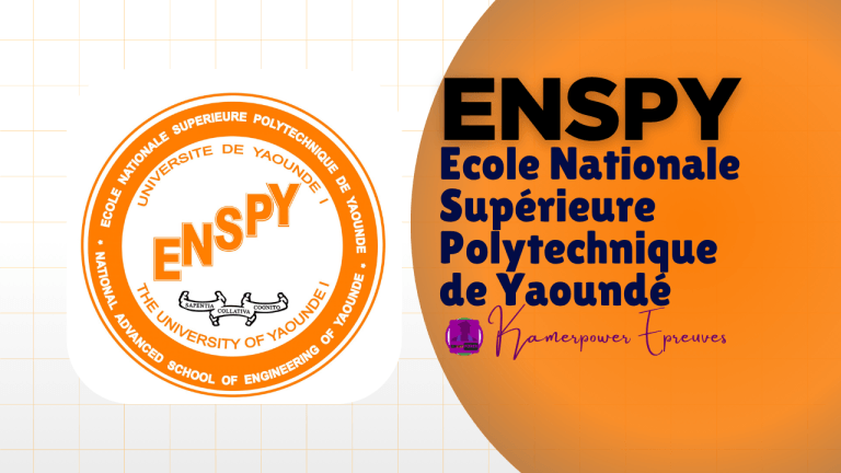 Concours ENSPY 2025-2026 – Troisieme année cycle des Ingénieurs en ...