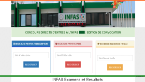 Convocation INFAS 2025 : Concours directs d'entree www.infas.ci 2025
