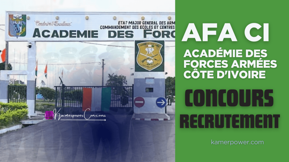 Concours d’Entrée à l’AFA