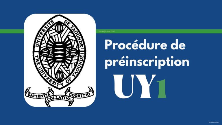 Préinscription UY1 2026-2027 académique: www.inscriptions-uy1.uninet.cm