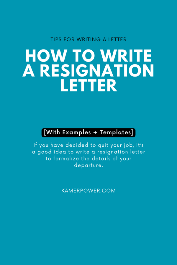 How to Write a Resignation Letter (With Examples + Templates)