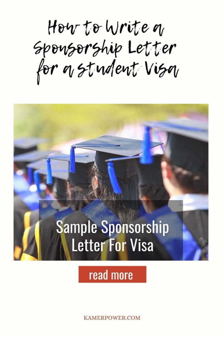 Example Letter Of Sponsorship For Student | Sponsorship Letter For Visa