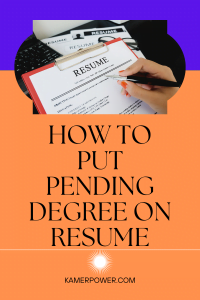 How To Mention Last Semester Pending On Resume | How To Put Pending ...