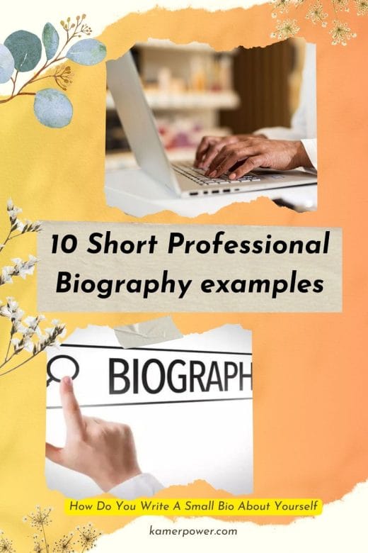 10 Short Professional Bio Examples About Yourself