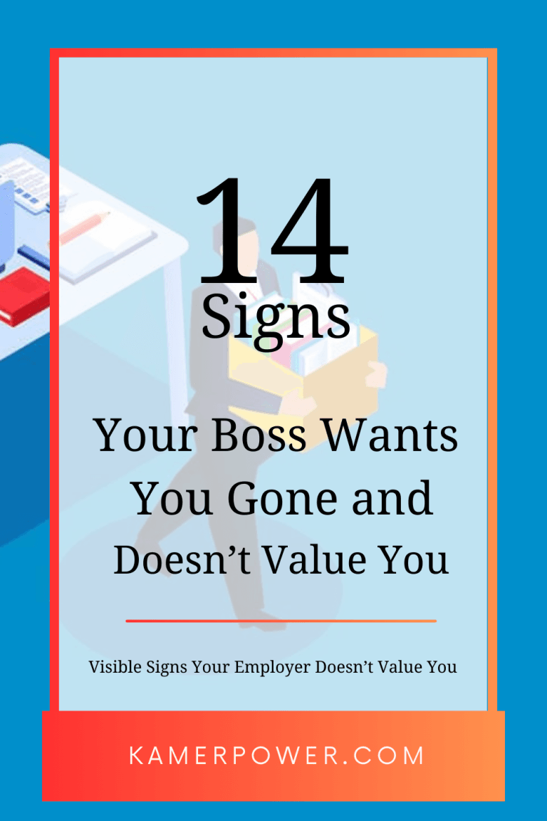 14 Signs Your Boss Wants You Gone & Doesn't Value You