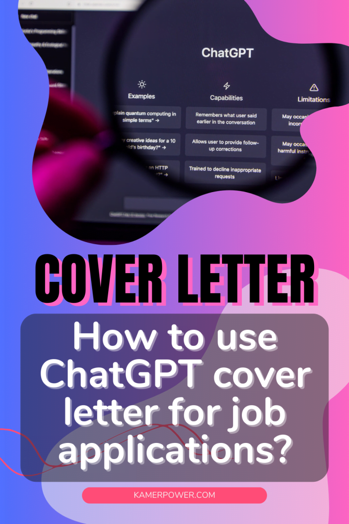 How to use ChatGPT cover letter for job applications?