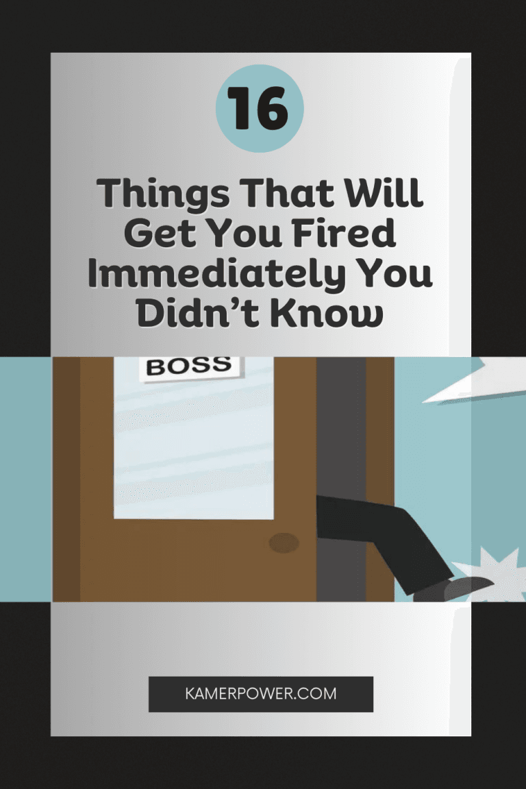 16 Things That Will Get You Fired Immediately You Didn't Know