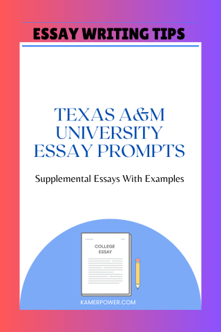 Texas A&M Essay Prompts 2026 [Supplemental Essays With Examples]