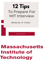 12 Tip To Prepare For MIT Interview Questions